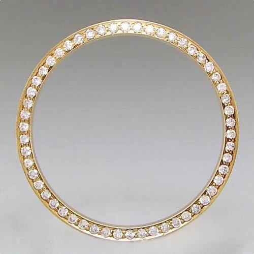 2.25 Ct Channel Set Mined Diamond Bezel To Fit Rolex Date All Watch Mo ...