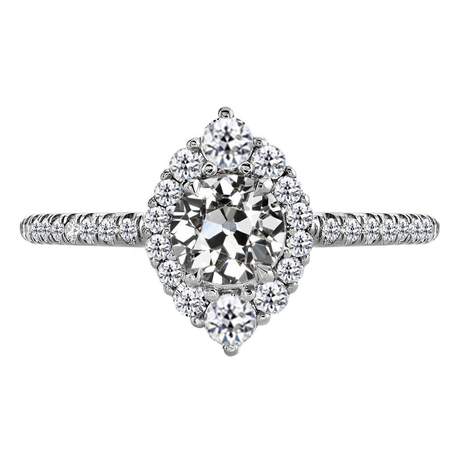 Round Old Miner Real Diamond Halo Wedding Ring 3.50 Carats ...